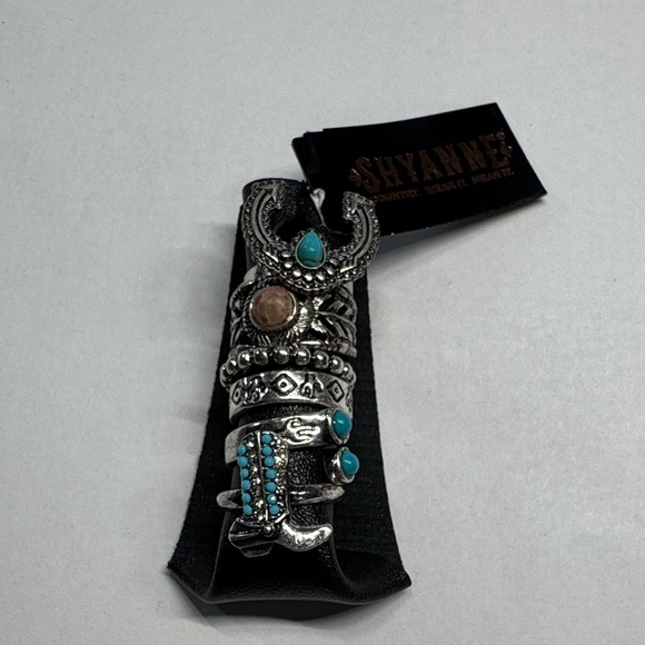 Shyanne | Jewelry | Shyanne Silver And Blue Ring Collection | Poshmark